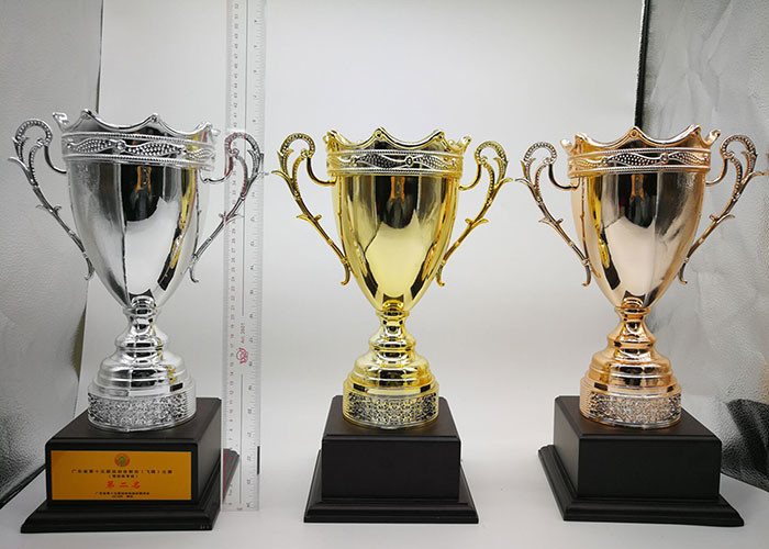 Custom Made Metal Trophy Cup , Sports Match Award Cups Trophies